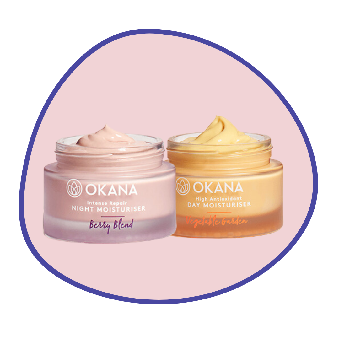 Berry Night Moisturiser + Vegetable Day Moisturiser